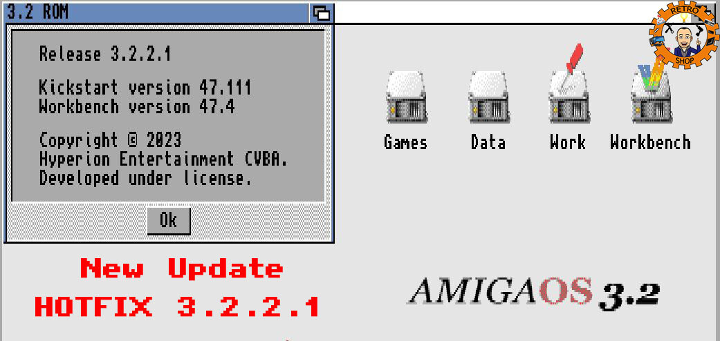 Nuovo Workbench Amiga OS 3.2.2 + Whdload Games per tutti i modelli ...
