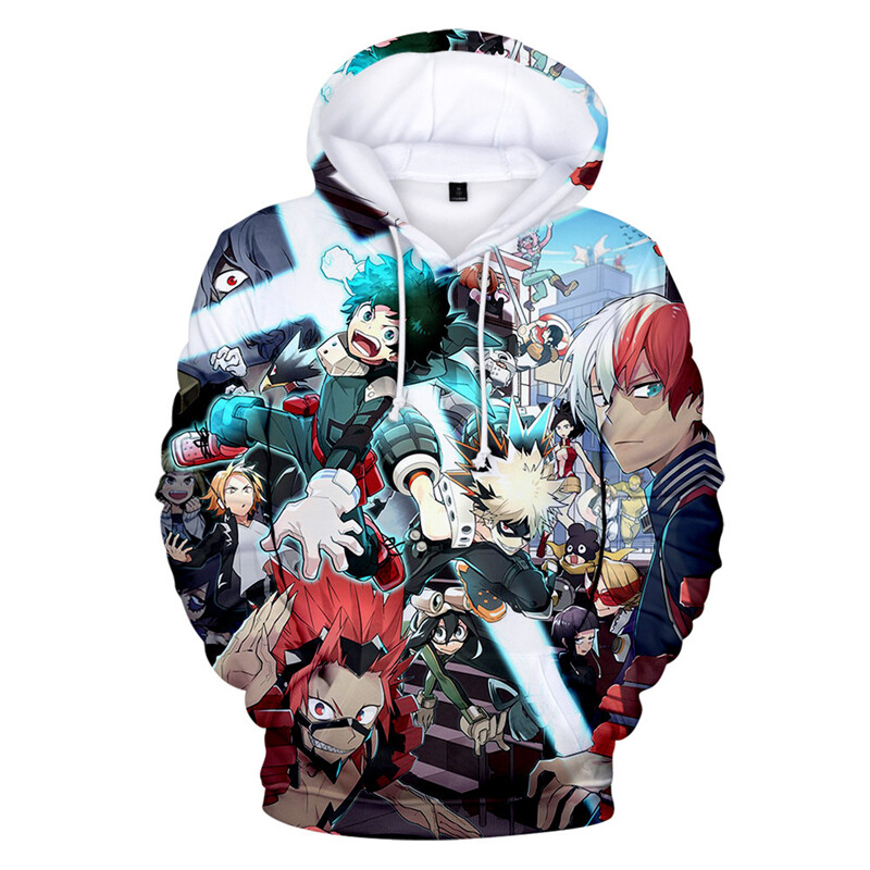 My Hero Academia Hoodie Kid Adult 3D Printed Deku Bakugou Katsuki ...