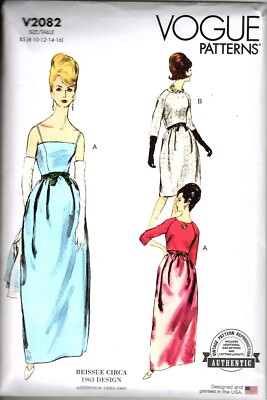 Vogue V2082 Misses 8 to 16 Authentic 1963 Dress and Bolero Uncut Sewing ...