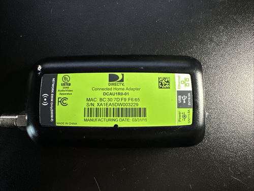Genuine DirecTV DCAU1R0-01 Broadband USB Home Adapter Ethernet 12V 1.5A ...
