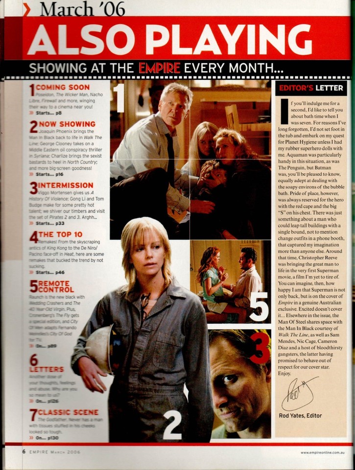Empire - March 2006 - Superman, Nicolas Cage, Cameron Diaz, Mortensen ...