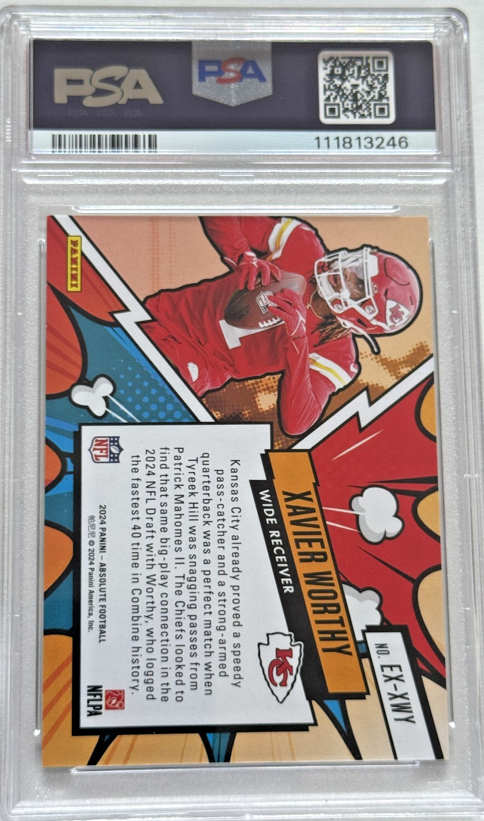 2024 Panini Absolute - Explosive Xavier Worthy #EX-XWY (RC) for sale ...