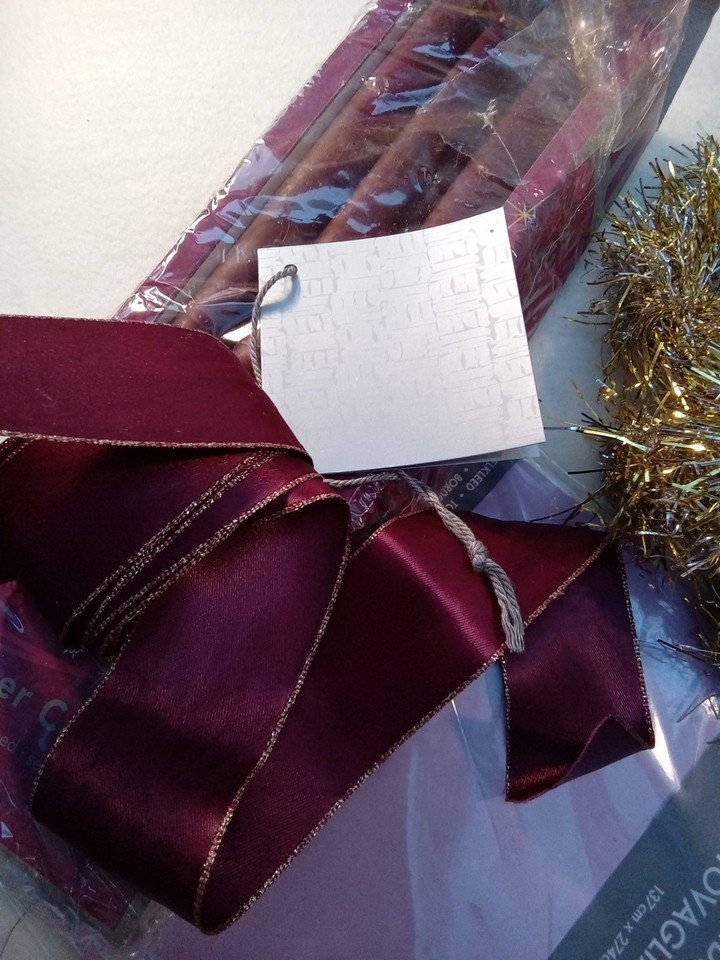 Party Diner Set. Candles Table Cloth, Ribbon, Present Boxes. | eBay UK