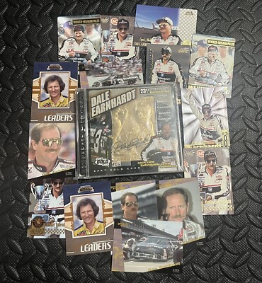 Dale Earnhardt 23kt Gold Trading Card Sealed In Original CD Case w/ 15 ...