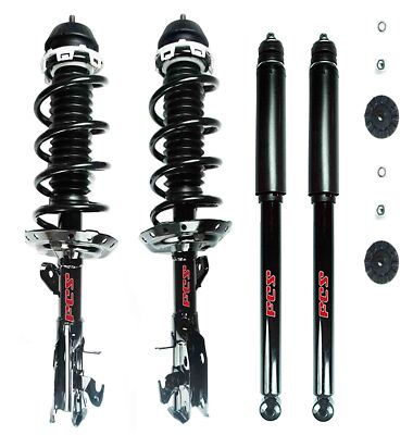 FCS Front Struts Coil Springs & Rear Shocks Kit For Honda Fit 1.5 L4 ...