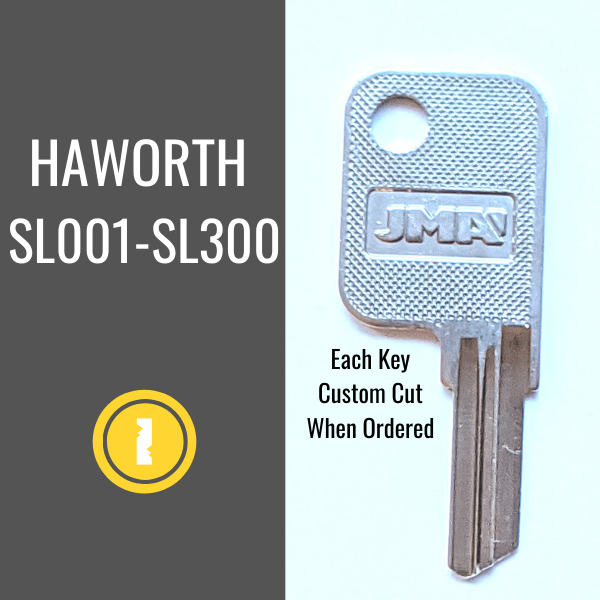 Replacement HAWORTH File Cabinet Key - Series SL001 - SL199 - Buy 1 - 1 ...