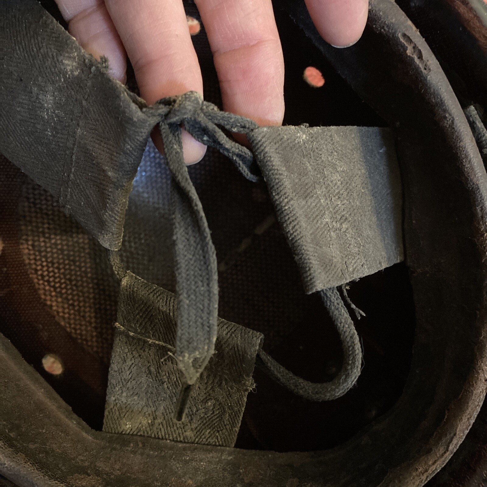 Early Miners Helmet Skullguard? Carbide Headlamp Bracket Light Mining ...