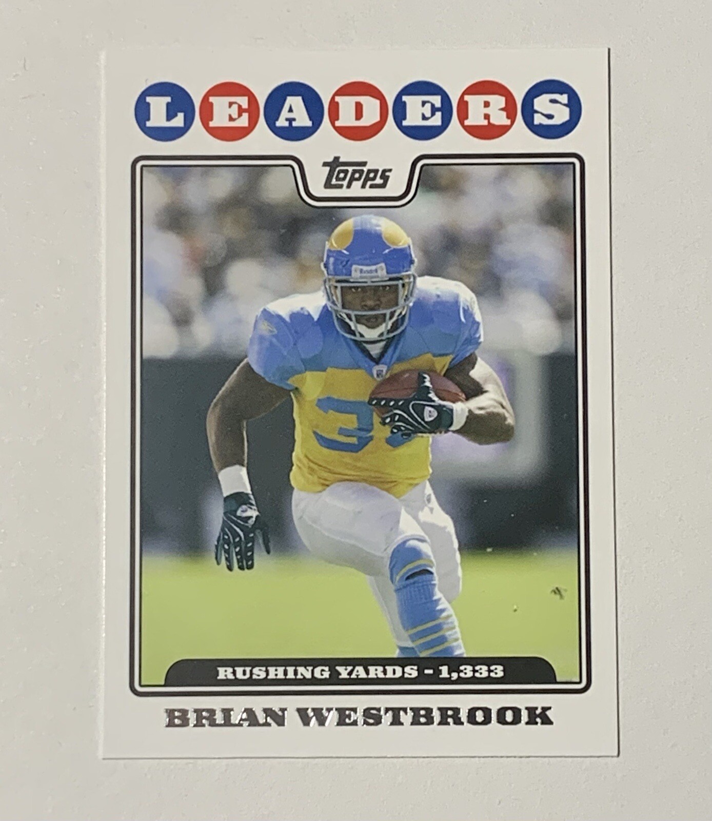 2008 Topps Brian Westbrook League Leaders #291 Philadelphia Eagles | eBay