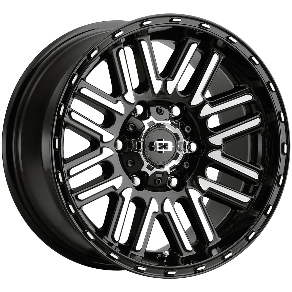 (Set-4) Vision 348 Nexus 17x8.5 6x120 +18mm Black/Machined Wheels Rims ...