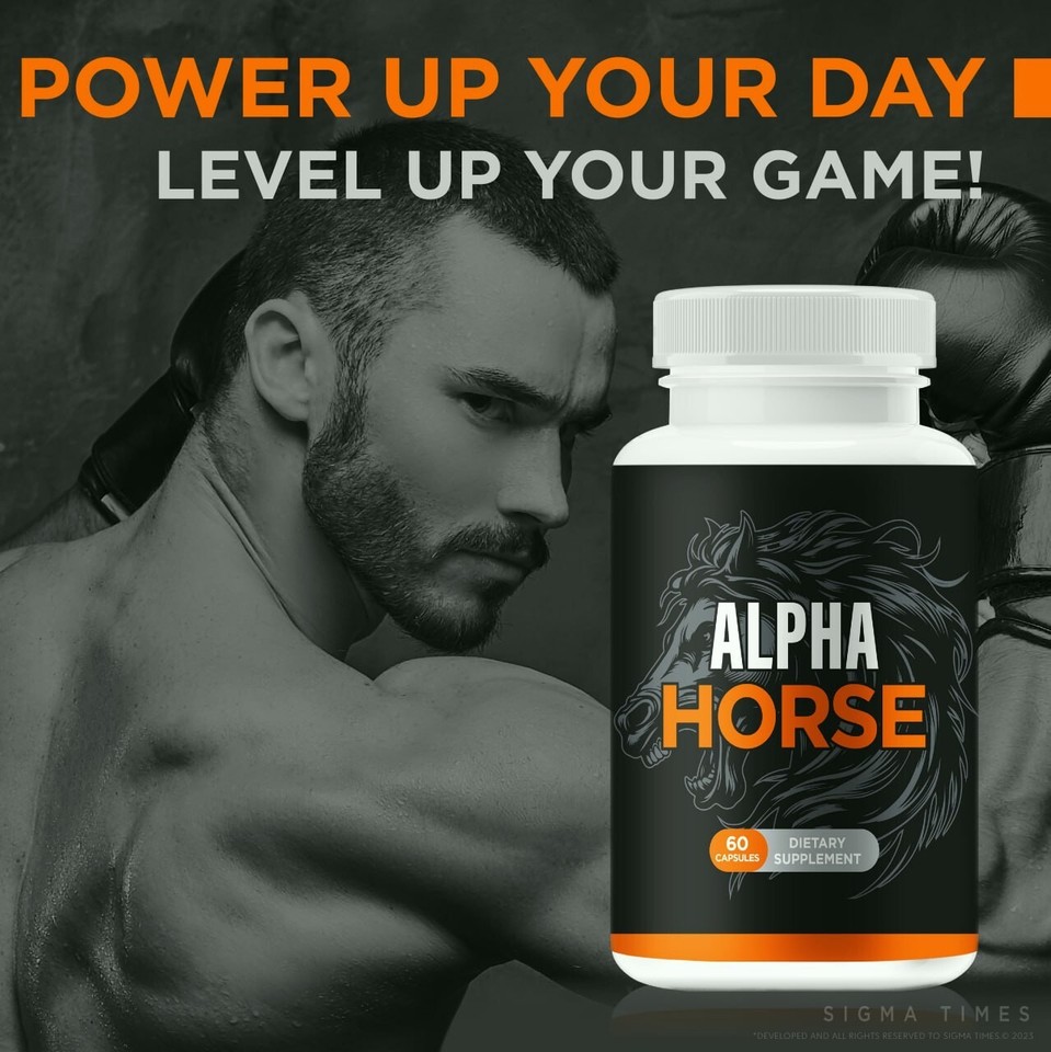 (5 Pack) Alpha Horse Pills for Men, Alpha Horse Male for ed & Vitality ...