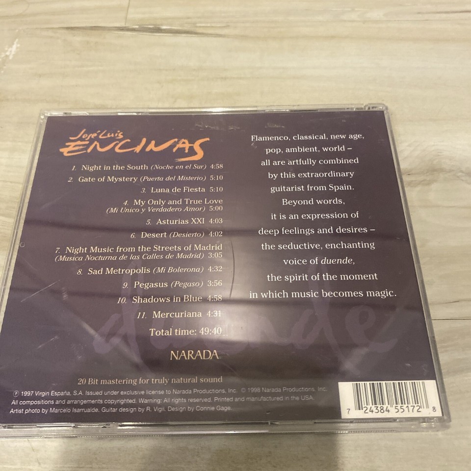 JOSE LUIS ENCINAS - Duende - Narada Spanish Guitar CD NEAR MINT ...