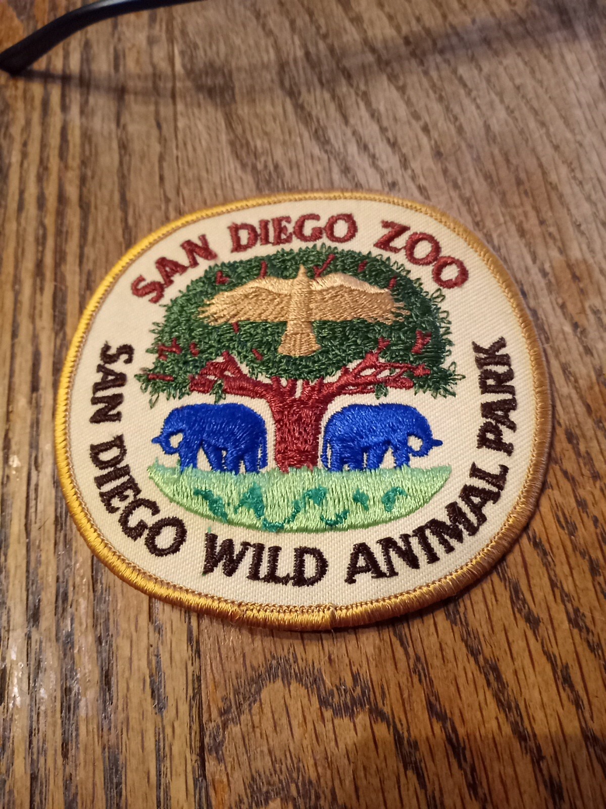 Vintage San Diego Wild Animal Park Zoo Jacket Patch Badge California CA ...