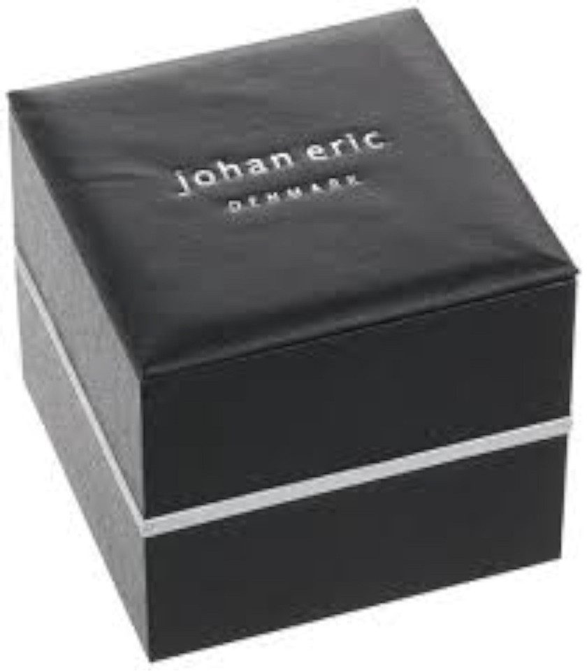 NEW Johan Eric JE1300-04-007 Nice Men's Stainless Steel Black Dial ...