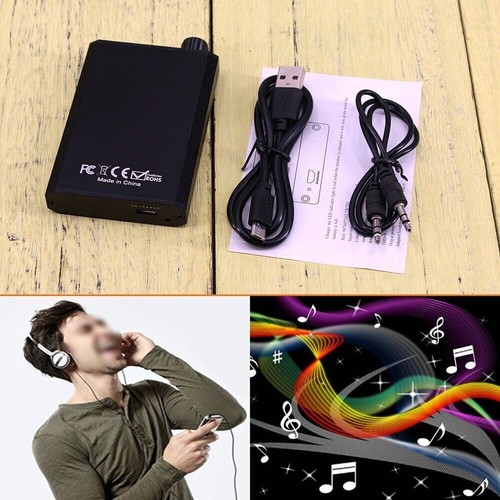 AU MINI USB Rechargeable Headphone Amplifier MP3/4 Digital Music AMP ...
