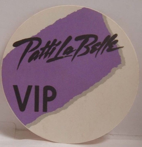 PATTI LaBELLE - VINTAGE ORIGINAL CONCERT TOUR CLOTH BACKSTAGE PASS | eBay