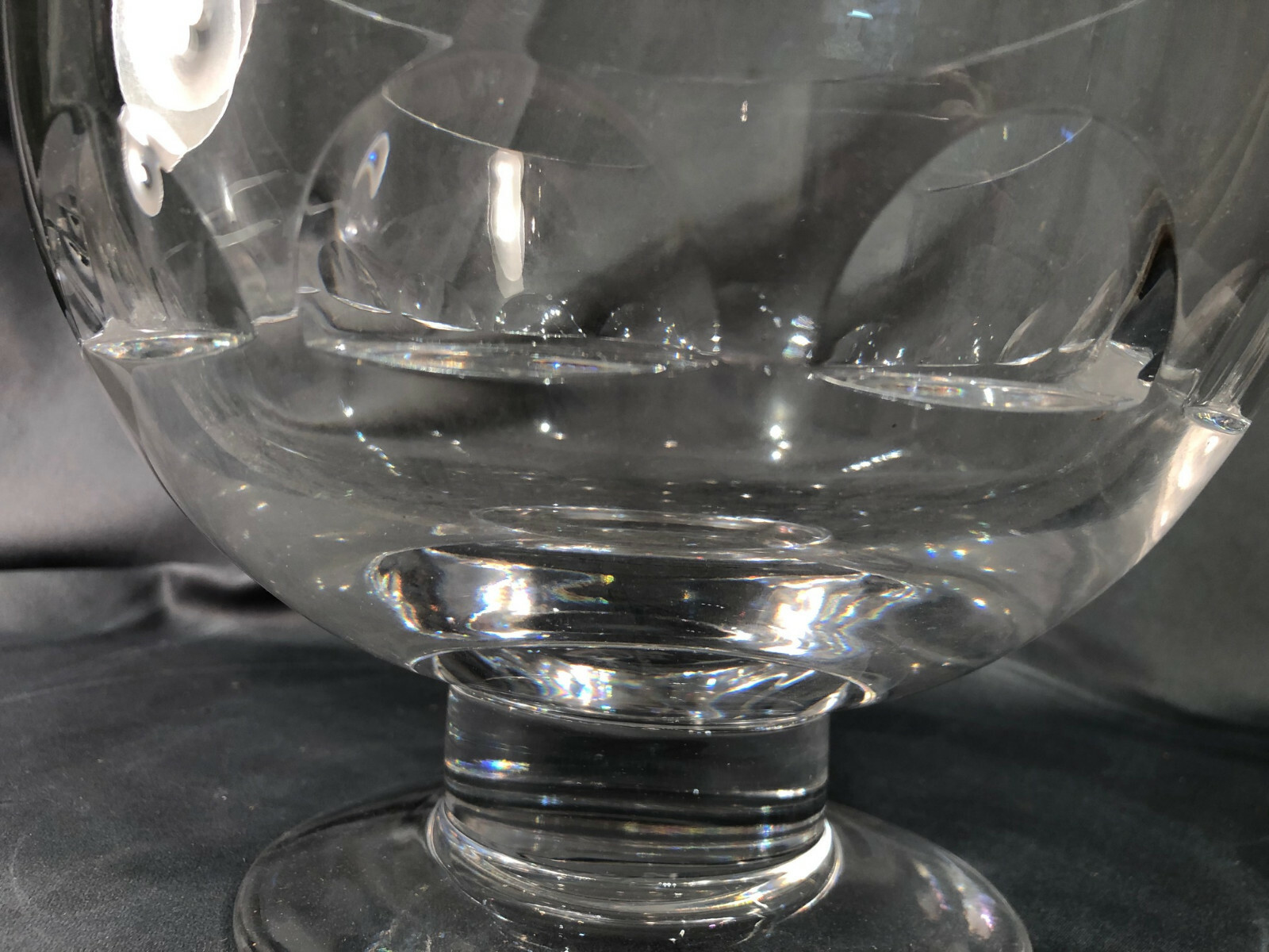 Atlantis 76 Compote Fruit Bowl Glass Gerald Gulotta Portugal Crystal Truffle Art | eBay