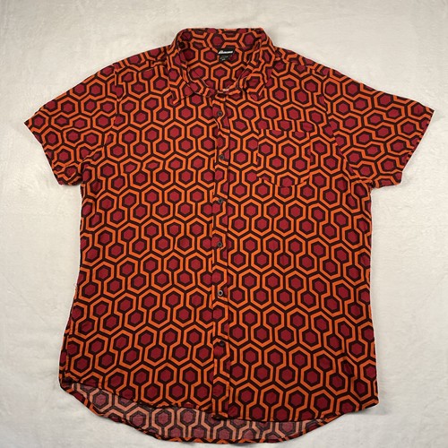 Hot Topic The Shining Overlook Hotel Carpet Button Up Shirt XXL Horror ...