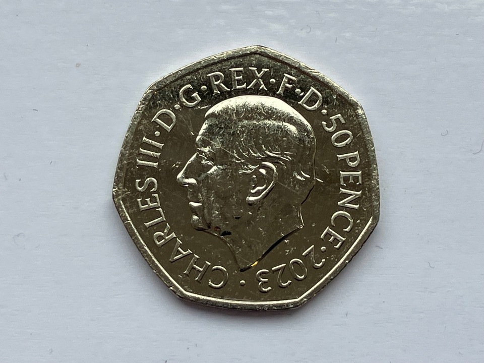 2023 UNCROWNED KING CHARLES III 50P COIN UNCIRCULATED FROM SEALED BAG ...