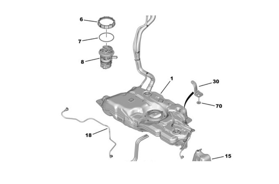 Kraftstoffpumpe 1674216880 9823727280 PSA OPEL GRANDLAND X 1.2 1.6 THP ...