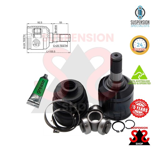 Transmission Sided Cv Joint Kit, Drive Shaft Suit MITSUBISHI Galant 2.0 ...