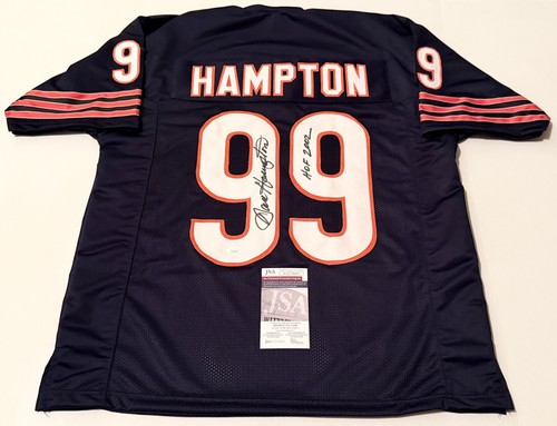 Dan Hampton Chicago Bears signed Custom jersey W/ HOF Inscription JSA ...