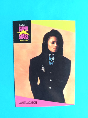 1991 PRO SET SUPER STARS JANET JACKSON #58 MUSICARDS ROCK STAR EXPRESS ...