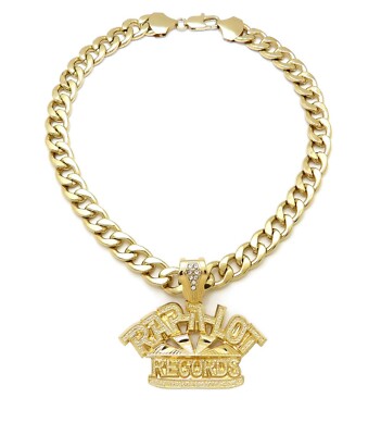 NEW HIP HOP RAP A LOT PENDANT WITH 11mm CUBAN CHAIN | eBay