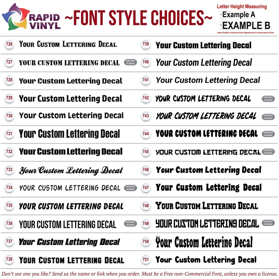 Custom Reflective Vinyl Lettering Decal Sticker Car Van Truck Trailer ...