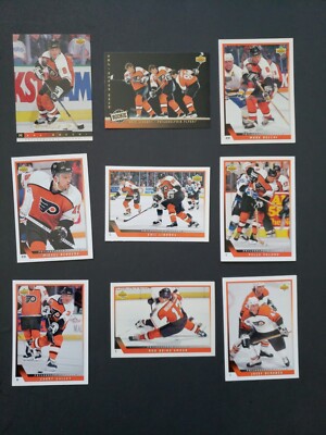Philadelphia Flyers Hockey team 9 Card Lot - Upper Deck 1993-1994 w/ E ...