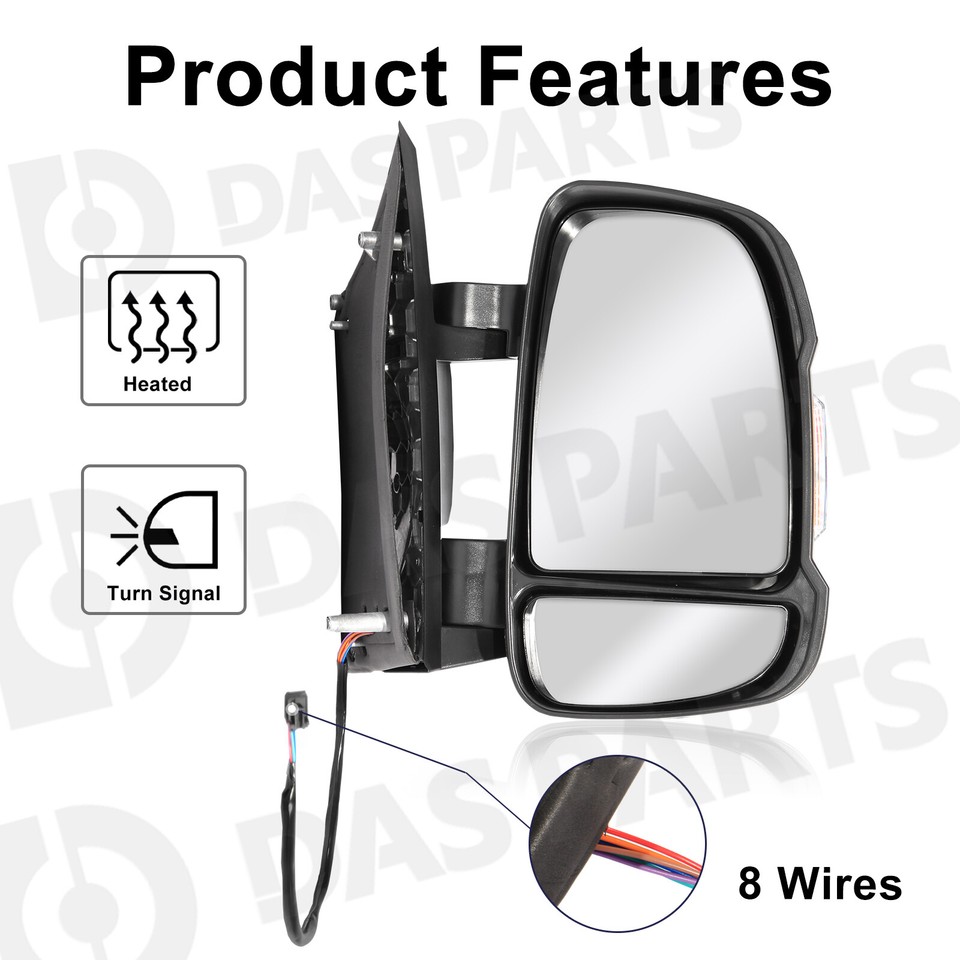 Power Heated Mirror For 2010-2026 Ram Promaster 1500 2500 Passenger ...