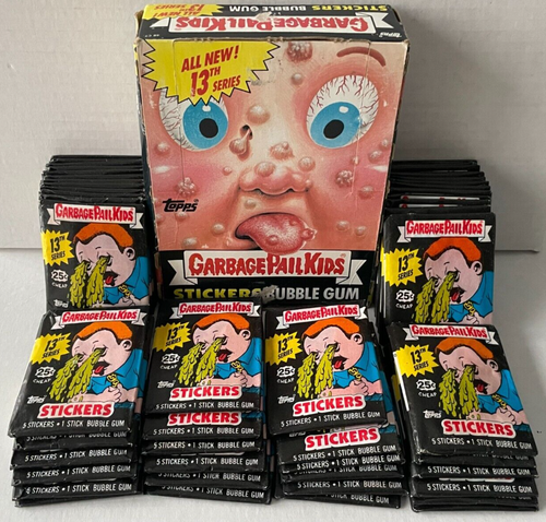 1988 Topps Garbage Pail Kids Original 13th Series 13 GPK 48 Wax Packs ...
