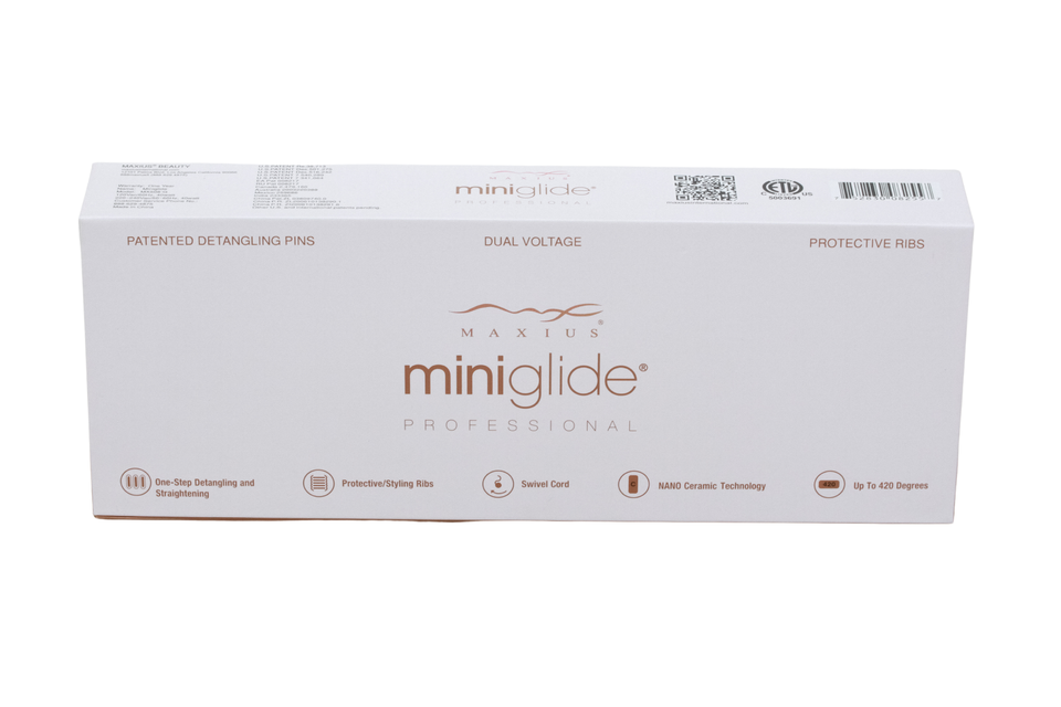 Maxius Miniglide Professional Hair Straightener Dual Voltage Travel ...