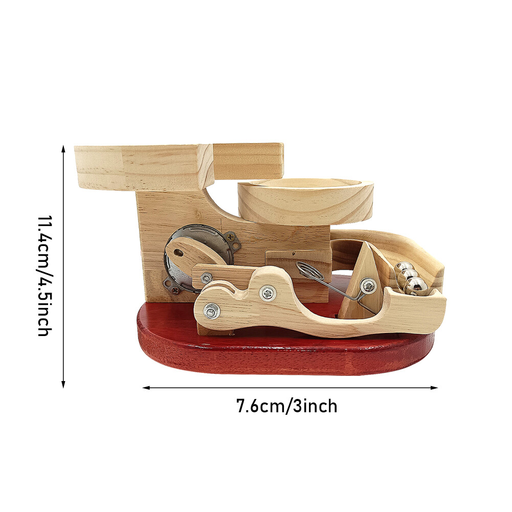 Kids Birthday Desktop Wooden Marble Machine Toy Home Decoration ...