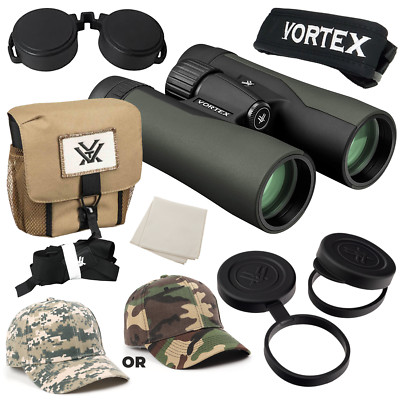 Vortex Optics Crossfire HD 10x42 Green Binocular CF-4312 with Free Hat ...