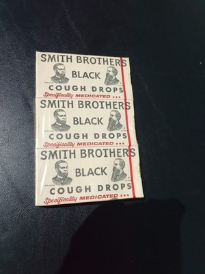 3 New Full Packs Unopened Box Vintage 1948 Smith Brothers Black Cough ...