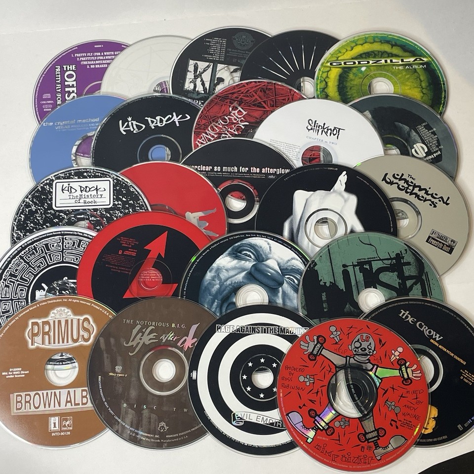 Massive Lot Of 90s/2000s Nu Metal Heavy Rock Loose CDs & Front Inserts ...