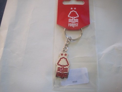 NOTTINGHAM FOREST SILVER / RED CREST 2024 KEYRING / KEYCHAIN (NEW AND ...