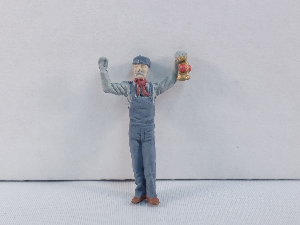 Arttista #1109 - Train Flagman - O Scale Figure - Model Trains - NEW | eBay