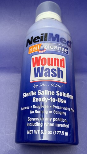 NeilMed Neil Cleanse Sterile Saline Wound Wash - 6 fl oz for sale online | eBay