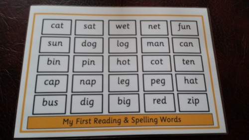 First READING / WRITING & SPELLINGS MAT - PHASE 2- 3 LETTER WORDS ...