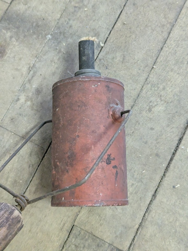 antique parade torch tin whale oil lamp lantern Civil War Era original ...