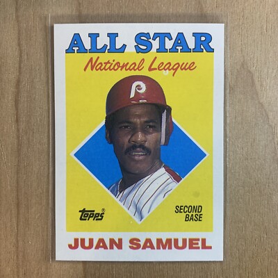 1988 TOPPS JUAN SAMUEL PHILADELPHIA PHILLIES #398 | eBay