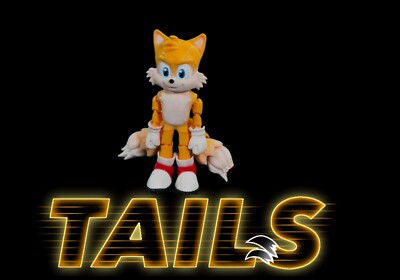 Tails Figure Articulated | Moving Standing Toy Sonic Tails Toy | Sonic ...