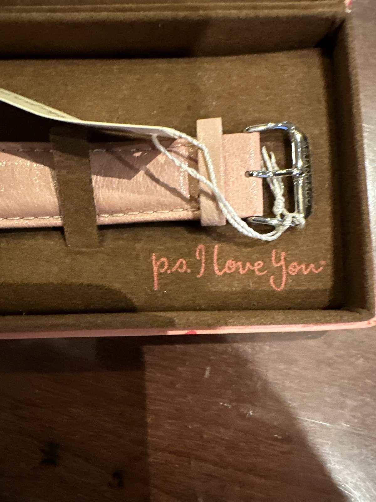 Pink USPS "p. s. I love you" Collection Wristwatch Love Stamp PS-2002S ...