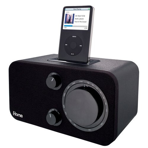 iHome iH10 / iH14 AM/FM Radio & iPod Dock Black Rectangle | eBay