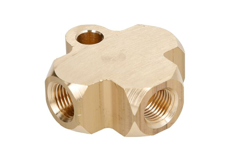 Brake Line Pipe Brass T 3 way Female Fitting Connector Splitter M10x1 ...