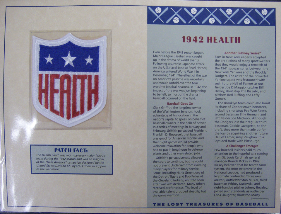 MAJOR LEAGUE BASEBALL COOPERSTOWN COLLECTION OFFICIAL PATCH - WILLABEE ...