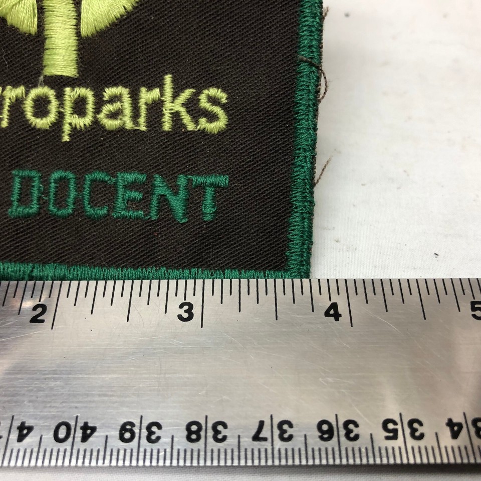 Metroparks Zoo Docent Patch Souvenir Embroidered | eBay