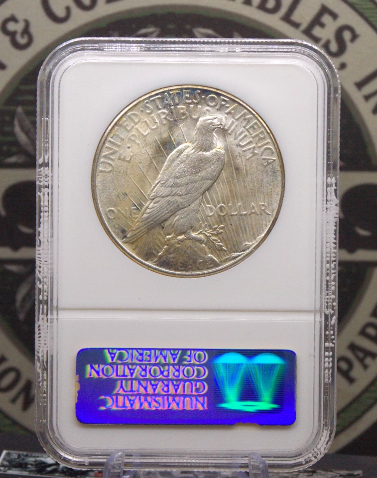 1934 "S" Peace SILVER Dollar $1 NGC MS64 #008 Unc BU ***KEY DATE** ECC ...