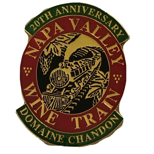 Napa Valley Wine Train 20th Anniversary Lapel Pin Domaine Chandon A113 ...